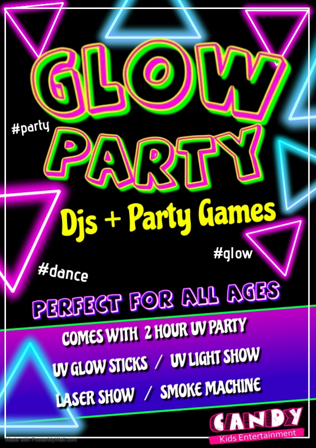 uv party for children birthday party - Hire in north east of east ...